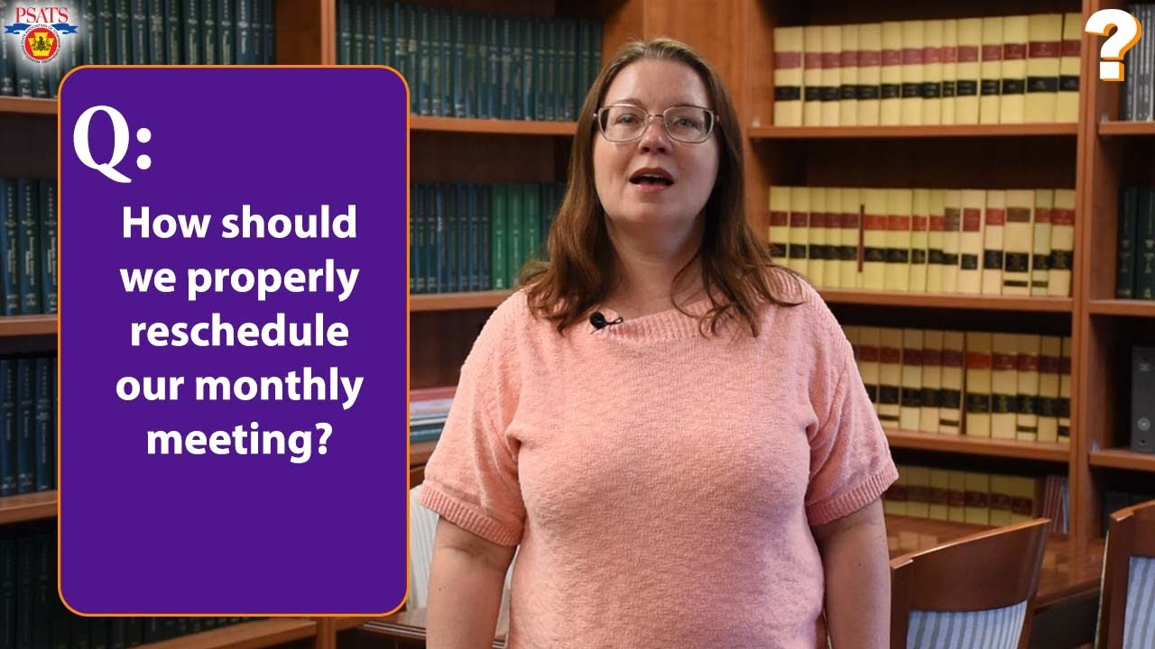 TVN’s Q&A | How should we properly reschedule our monthly meeting? (Aug. 24, 2023) (1:31)