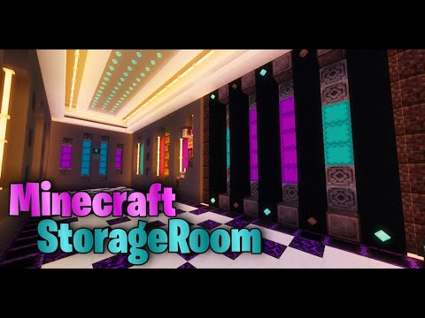 💎Minecraft Modern Storage Room Tutorial ( How to Build ) 1.16 💎 ...