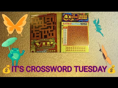 3 different Styles of Crossword Tickets for Crossword Tuesday