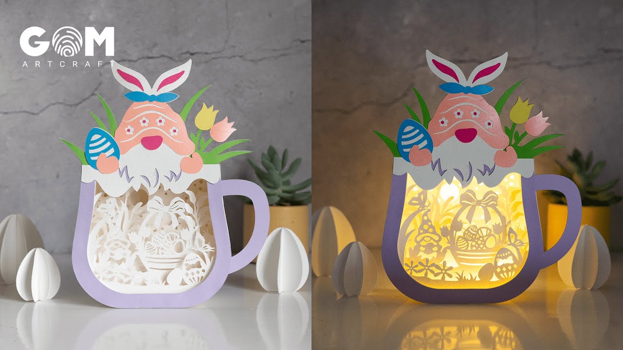 How to Make a Easter Gnome 1 Shadow Box