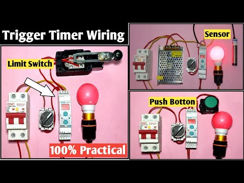 How To Control Timer with Sensor! Timer Control With Limit Switch! Trigger Timer Wiring with Sensor