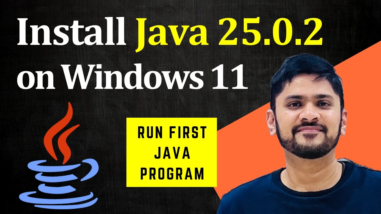 How to Install Java JDK 25.0.2 on Windows 11