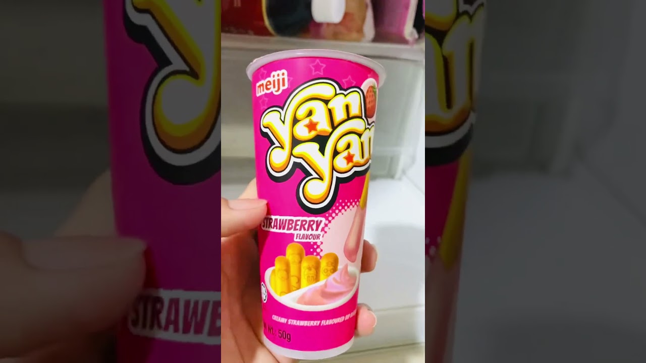Yan yan strawberry flavour #asmr #yanyan #shorts #shortvideo #shortsfeed #trendingshorts