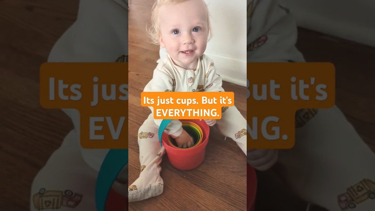 My baby never gets tired of these—stacking, knocking, scooping, counting. #shorts #baby #momlife