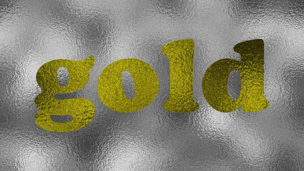 Gold Foil or Gold Leaf Text Effect in Photoshop CC 2017
