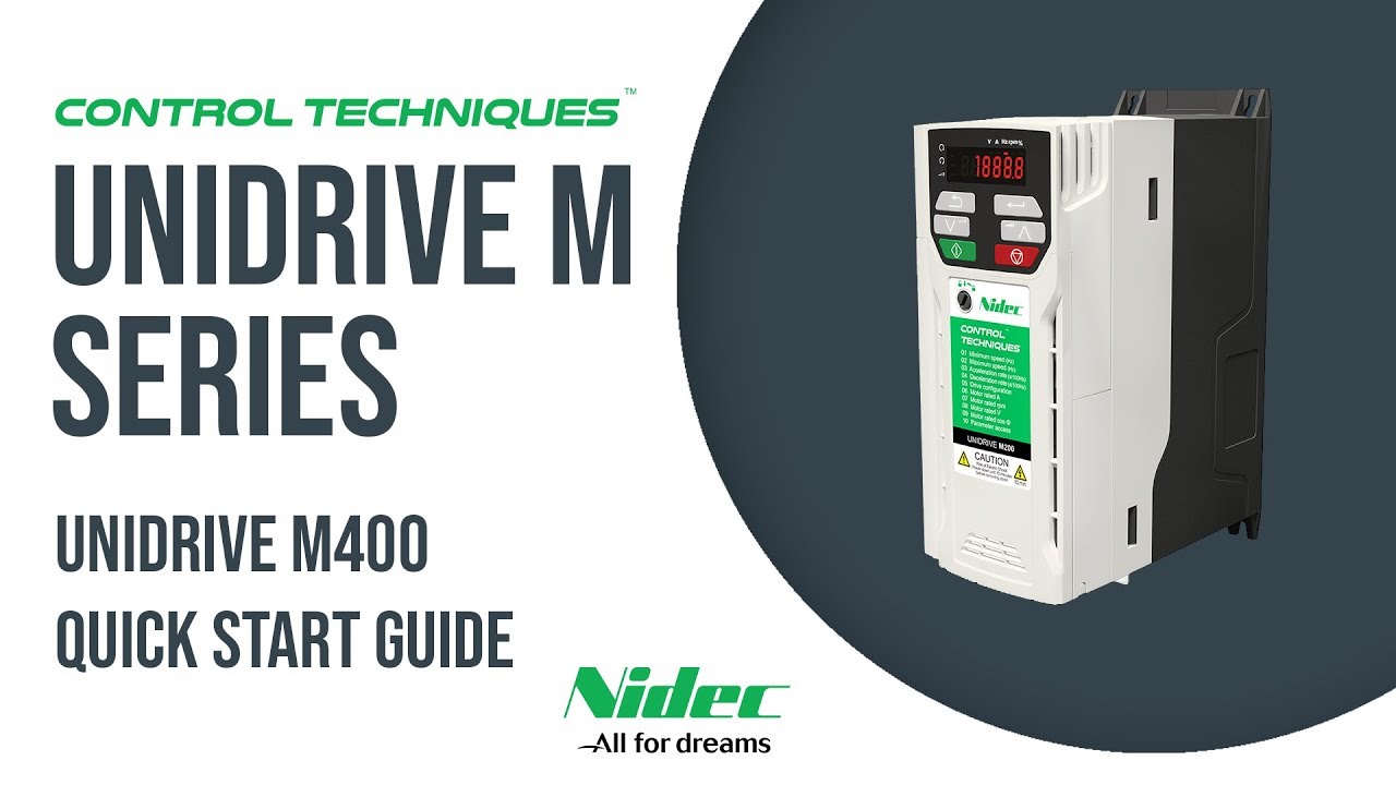 Unidrive M400 Quick Start Guide | CONTROL TECHNIQUES | NIDEC