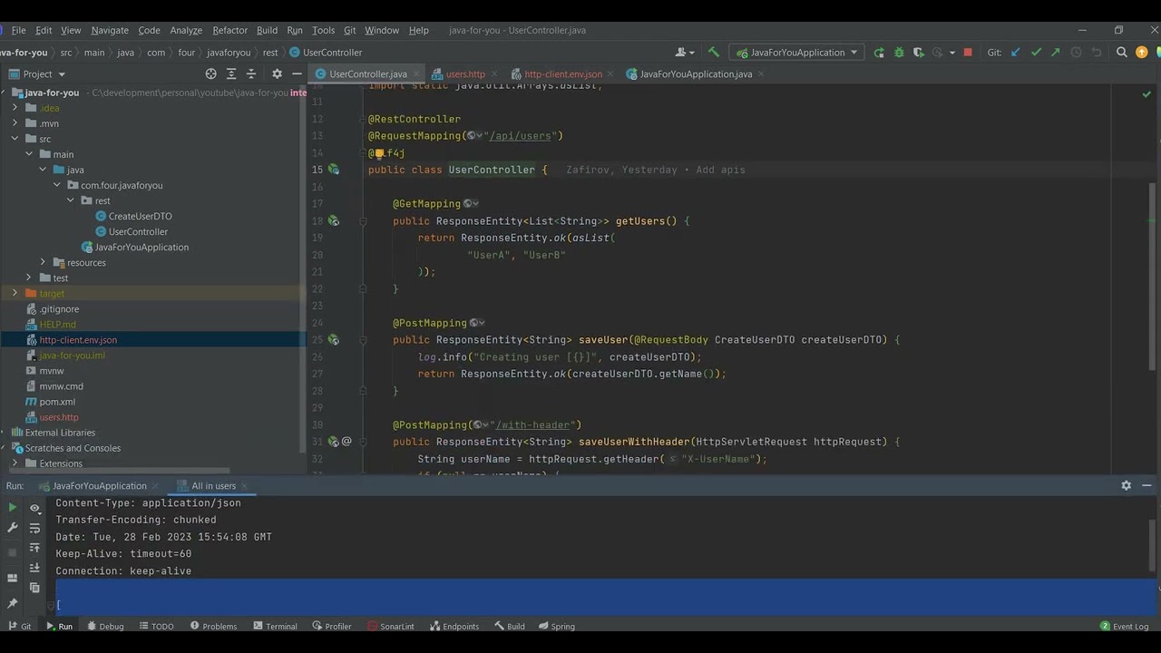 Start using Intellij Idea Http Client