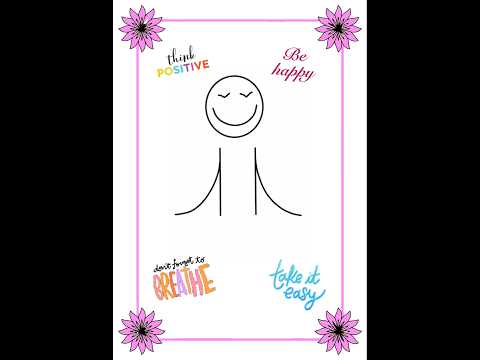 Easy Simple Yoga Drawing for Yoga Day Poster | Simple Cute School Kids fun Activity #yoga #yogaday