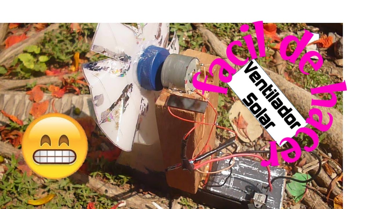 Ventilador solar||Fácil de hacer||Reciclado