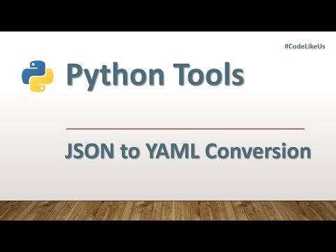 Python tools | JSON to YAML file Conversion
