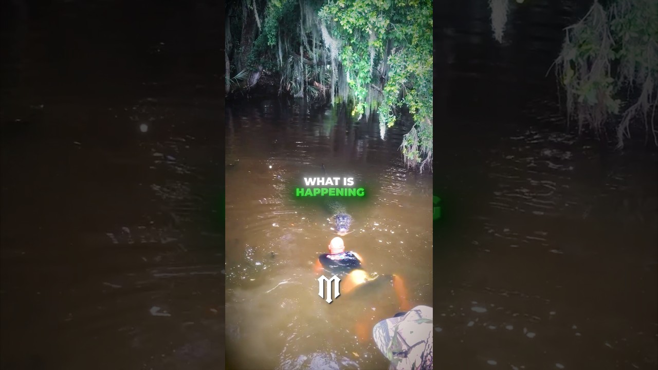 He Approaches a Crocodile in the Water.. 🐊🤯