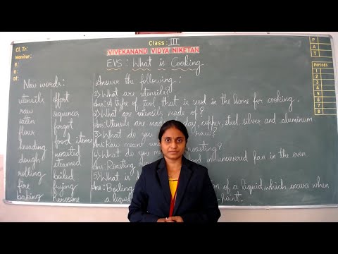 Class - III - EVS - What is Cooking QA - Ms.Anusha