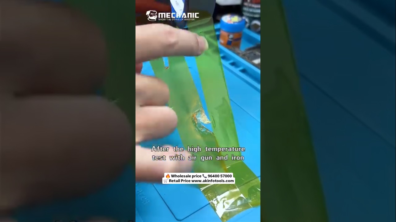 #MECHANIC Heat-resistant Electronic TapeNo residueSuper sticky, insulativeHigh-temperature resistant