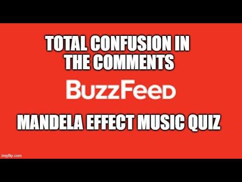 BuzzFeed Mandela Effect Quiz Causes Total Confusion In Regards To Song Lyrics!!!!(Reaction Video #1)
