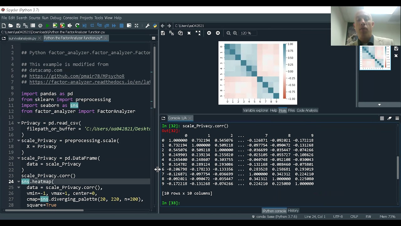 Python factor analysis with FactorAnalyzer
