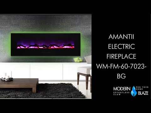 Amantii 70" Electric Fireplace - WM-FM-60-7023-BG