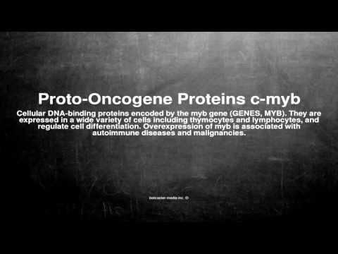 Medical vocabulary: What does Proto-Oncogene Proteins c-myb mean