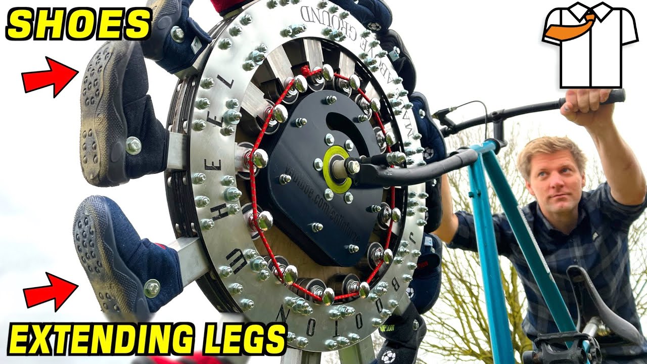 Guy Makes Crazy Wheel Concept With 14 Legs Instead of Tires, It Works ...