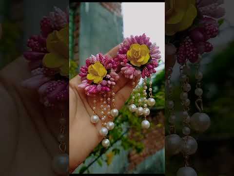 artificial flower jewellery #shorts #flowerjewellery