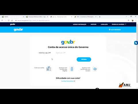 Cadastro no Protocolo Digital ANM/DNPM | Portal GOV.BR