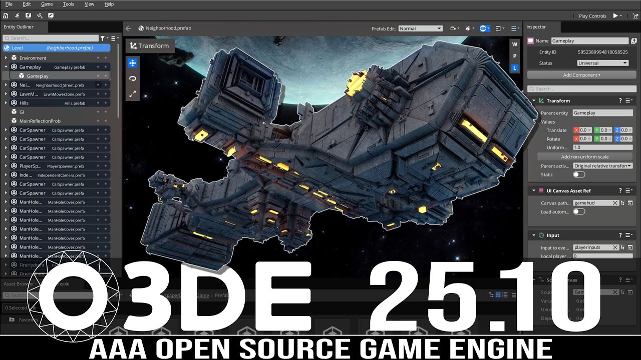 O3DE 25.10 - AAA Open Source Game Engine - So Much Better Now!