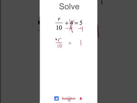 GOAT SHORTS: Pre-Algebra - Solving a Two-Step Equation #math #maths