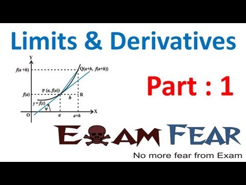 Maths Limits and Derivatives part 1 (Introduction to Calculus) CBSE ...