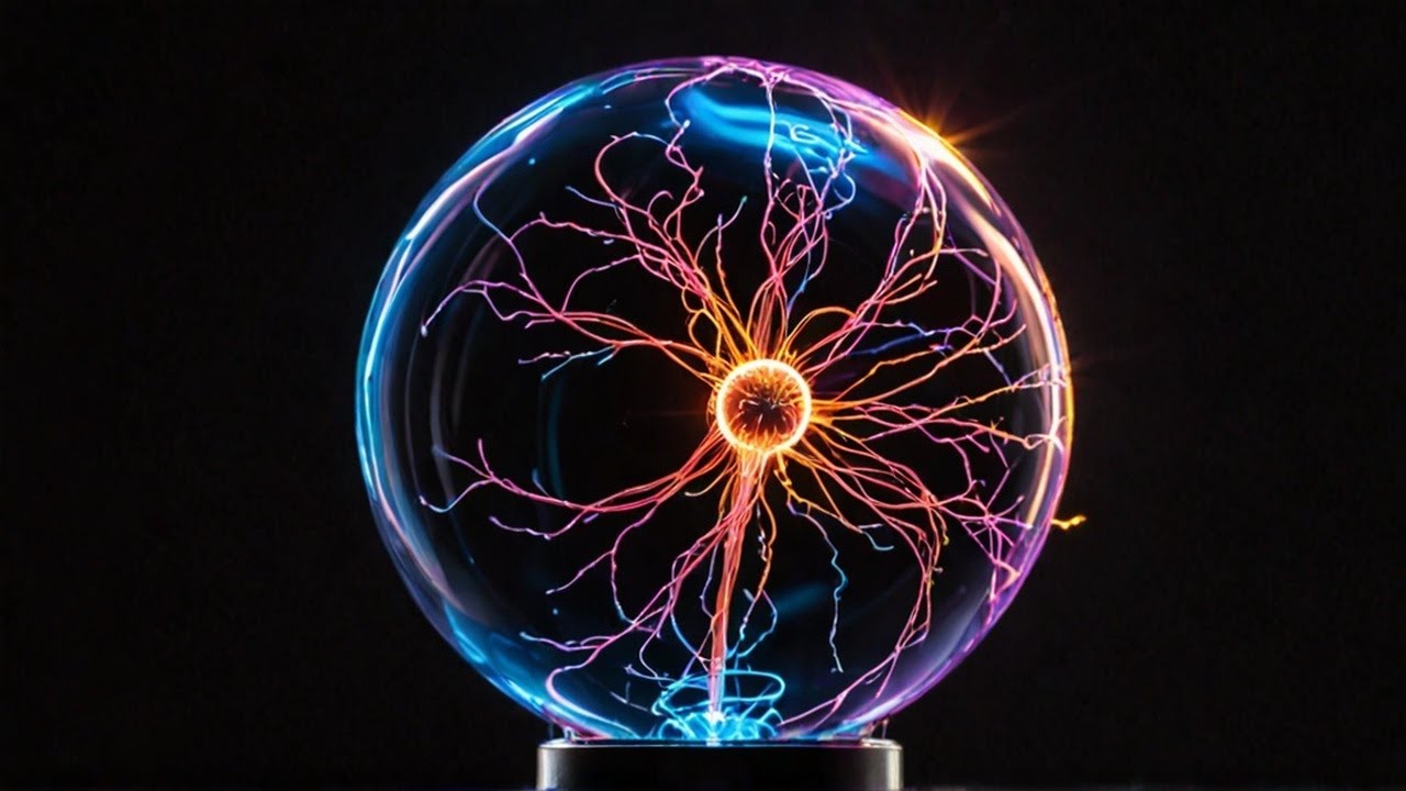 Plasma Ball plasma lamp free stock video. Free for use & download