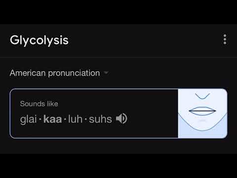 How to pronounce Glycolysis