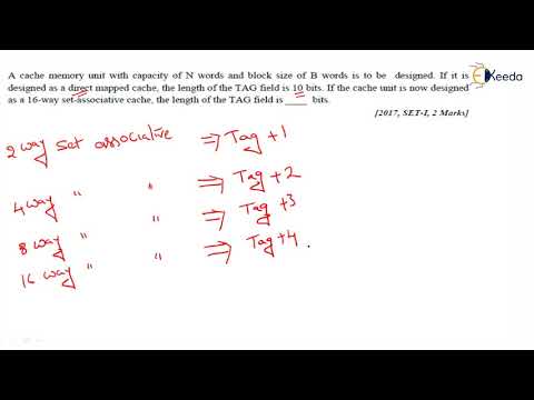 Mastering Memory Gate Question 19 : Computer Organisation and Architecture - GATE - CSE Video ...