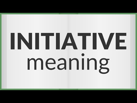 Initiative | meaning of Initiative