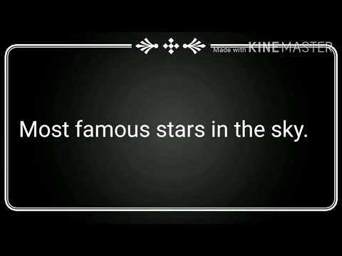 Most famous star in the night sky || astronomy||English
