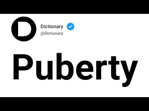 Puberty Meaning In English