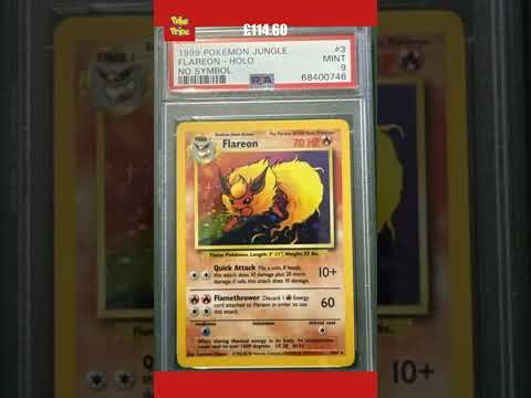 Flareon 1999 Jungle Set 3/64 Holo Pokemon Card PSA 9 No Symbol Error