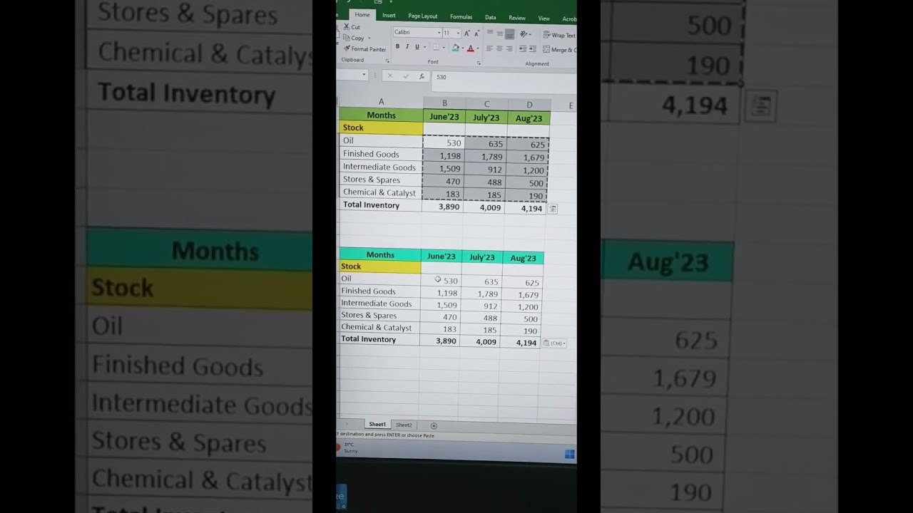 How do I link data from sheet1 to Sheet2 in Excel ?