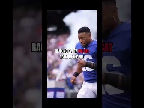 Ranking every big cat team in the NFL #shorts