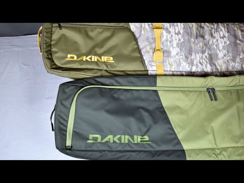 See the Difference! Dakine High and Low Roller Snowboard Bags Review
