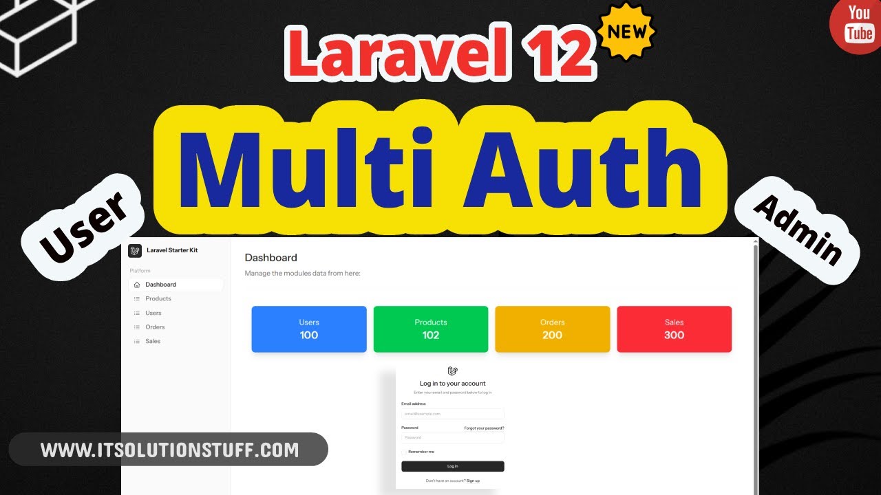 Laravel 12 Multi Auth with Starter Kit