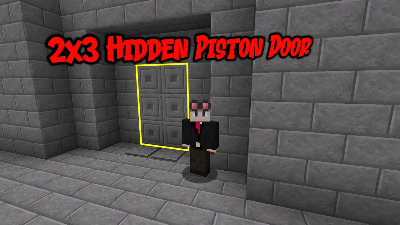 2x3 hidden piston door guide