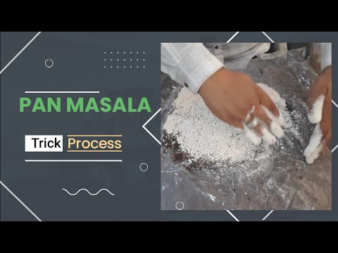 PAN MASALA BANANE KA TARIKA Pan masala making process Full information By Manvendra Yadav 6396913083