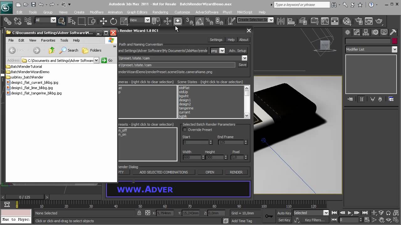3dsmax Batch Render Wizard