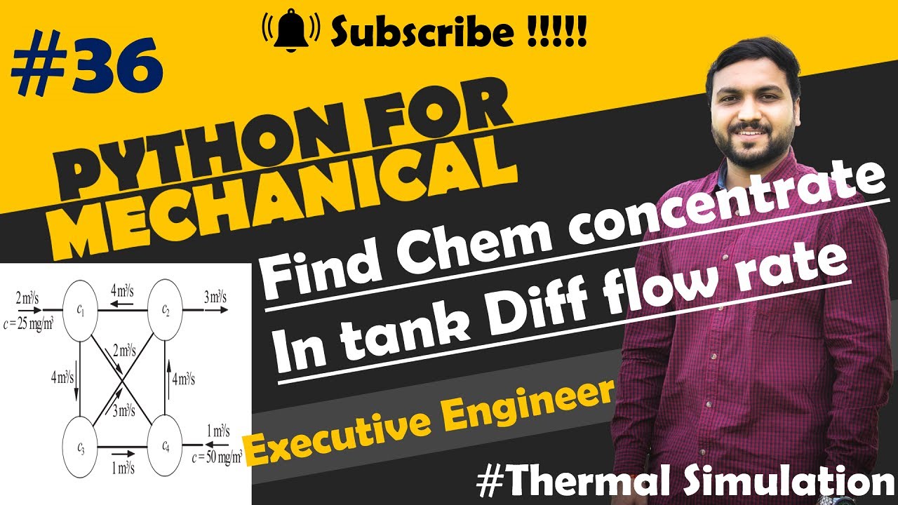 How to find concentration | Python for mechanical engineer | Python Basic Tutorial | chemical