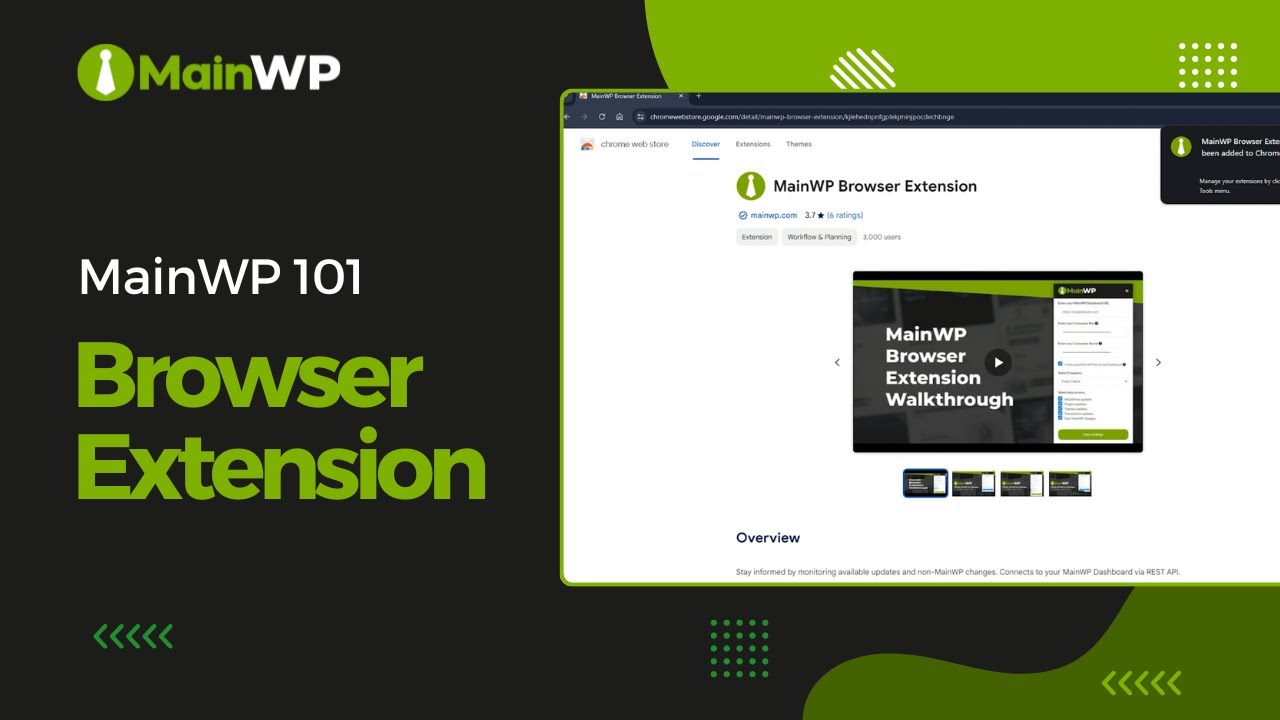 Browser extensions - MainWP 101