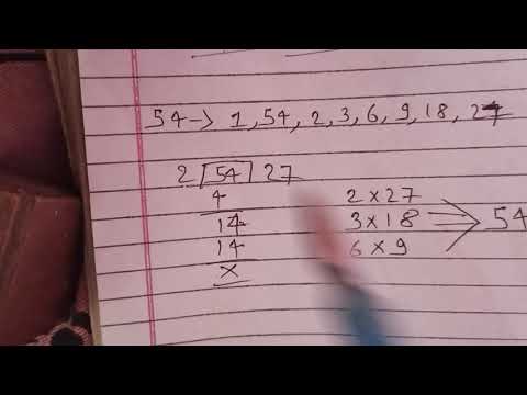 factors of 54
