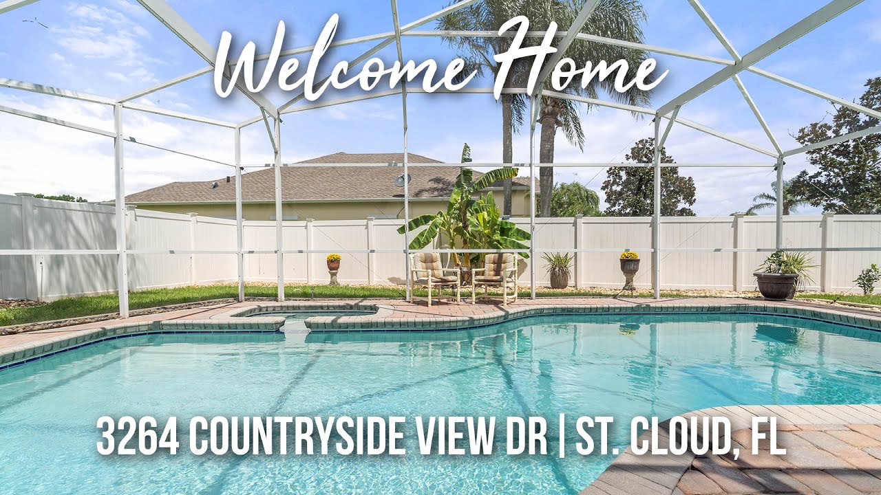 St. Cloud, FL Home for Sale with Pool & Upgrades | Virtual Tour: 3264 Countryside View Dr