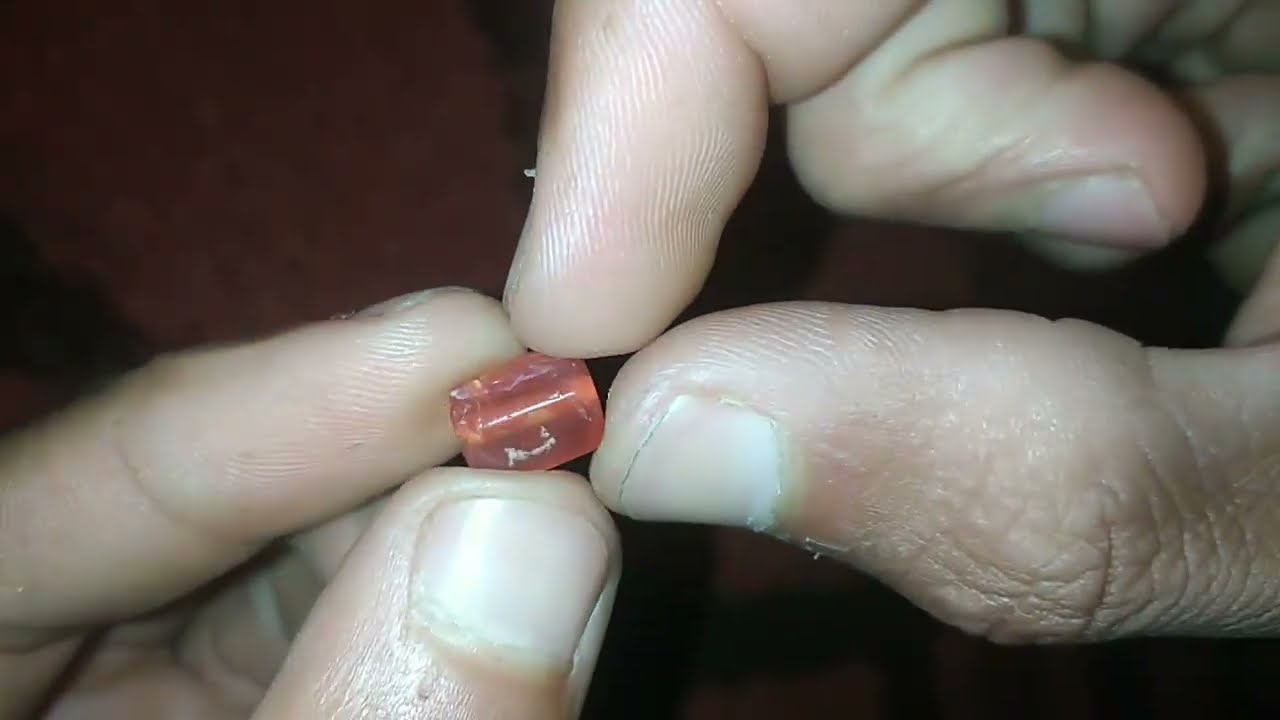 Rare red agate stone