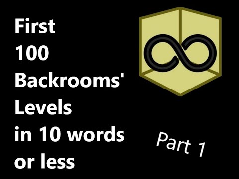 First 100 Backrooms' Levels in 10 Words or Less Part 1 (Level 1-24)