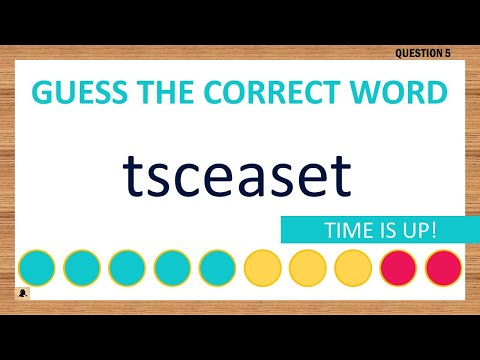 [Scrambled Word Game] Can You Unscramble These Words? 8 Letters