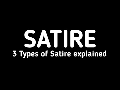 Satire and its types explained in Hindi Urdu.