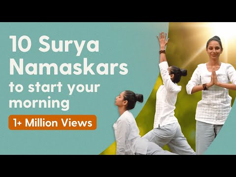 Surya Namaskar for WEIGHT LOSS | वजन घटाने के लिए सूर्य नमस्कार @satvicyoga